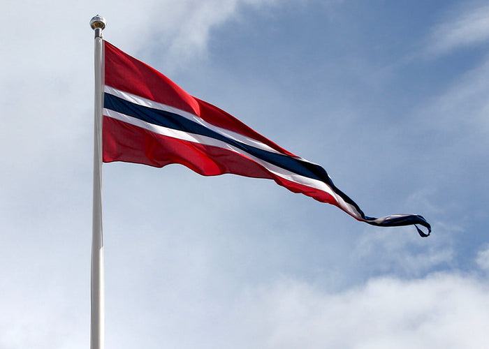 Norsk vimpel til flaggstang i høy kvalitet – Langkilde & Søn